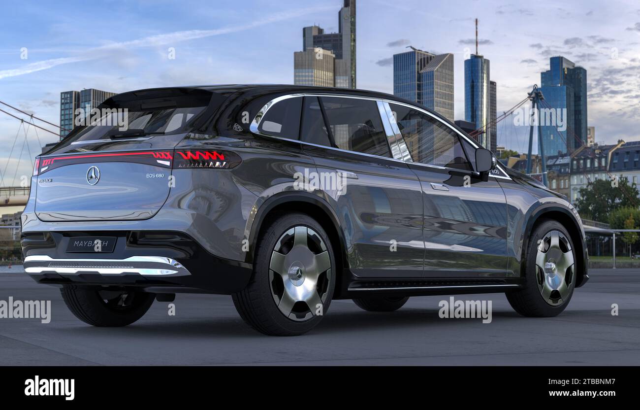 Mercedes Maybach EQS SUV: Ultimate Luxury EV! Stock Photo - Alamy