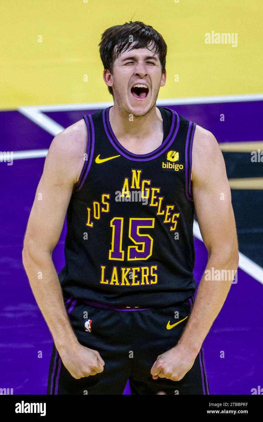 Los Angeles, USA. 5th Dec, 2023. Los Angeles Lakers' Austin Reaves ...