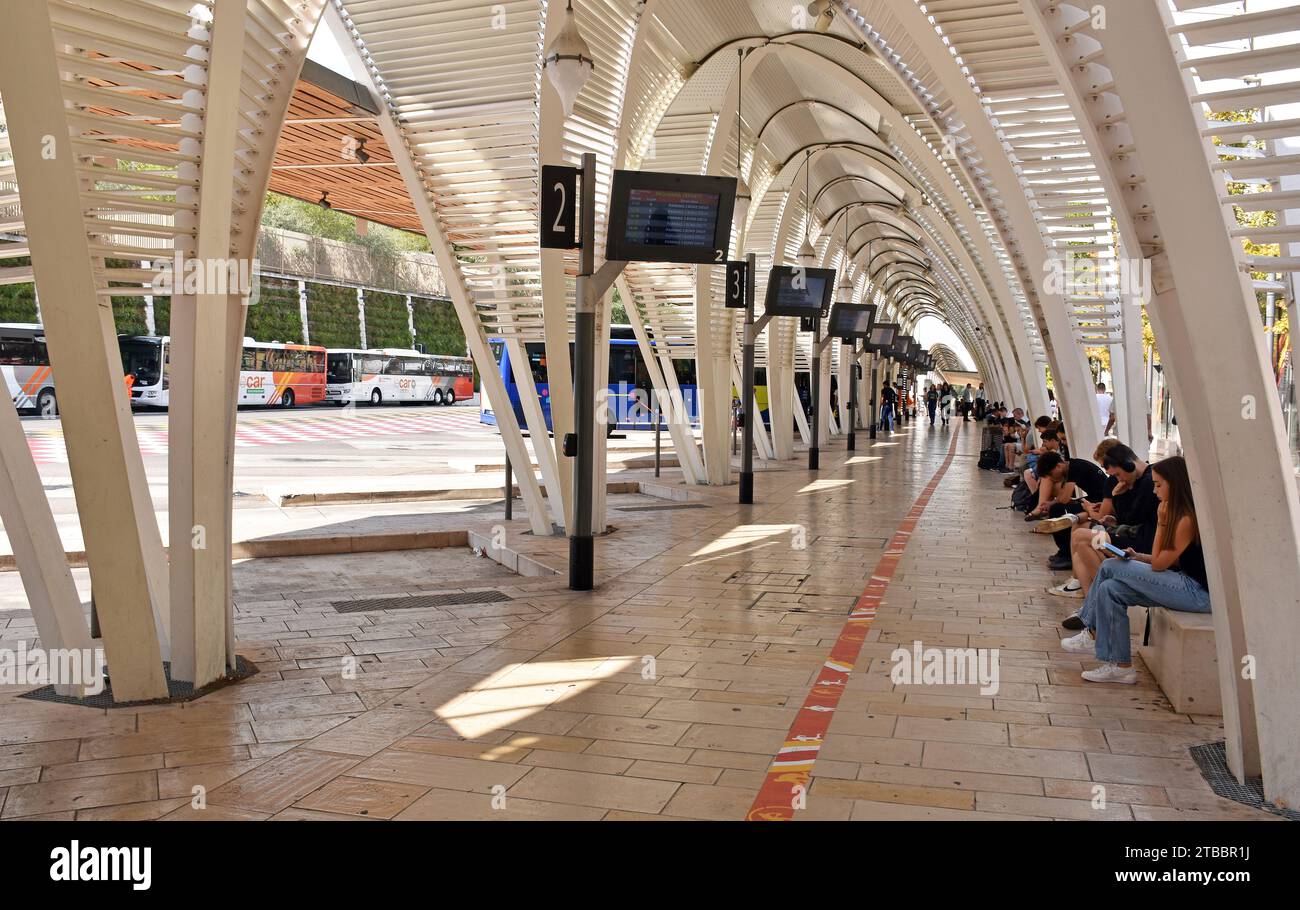 The main bus station, Gare Routière serving 8m passengers annually ...