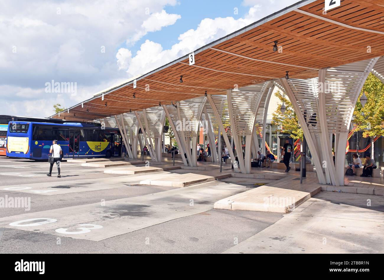 The main bus station, Gare Routière serving 8m passengers annually ...