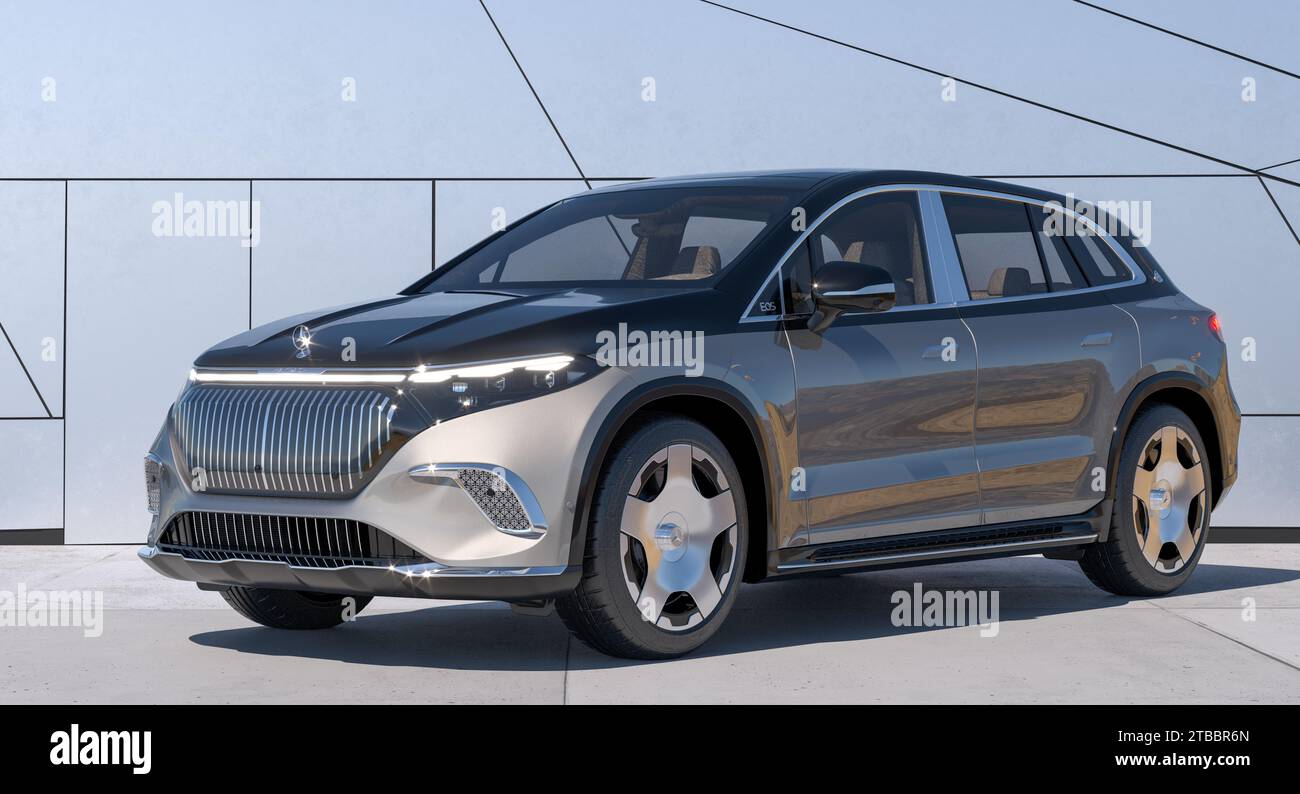 Mercedes Maybach EQS SUV: Ultimate Luxury EV! Stock Photo - Alamy