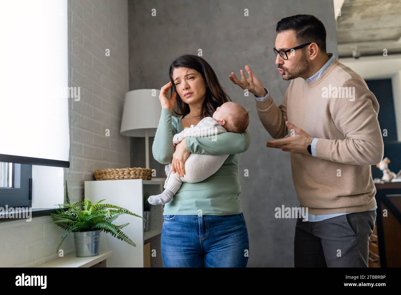 Stressed couple arguing and having marriage problems. Marriage ...