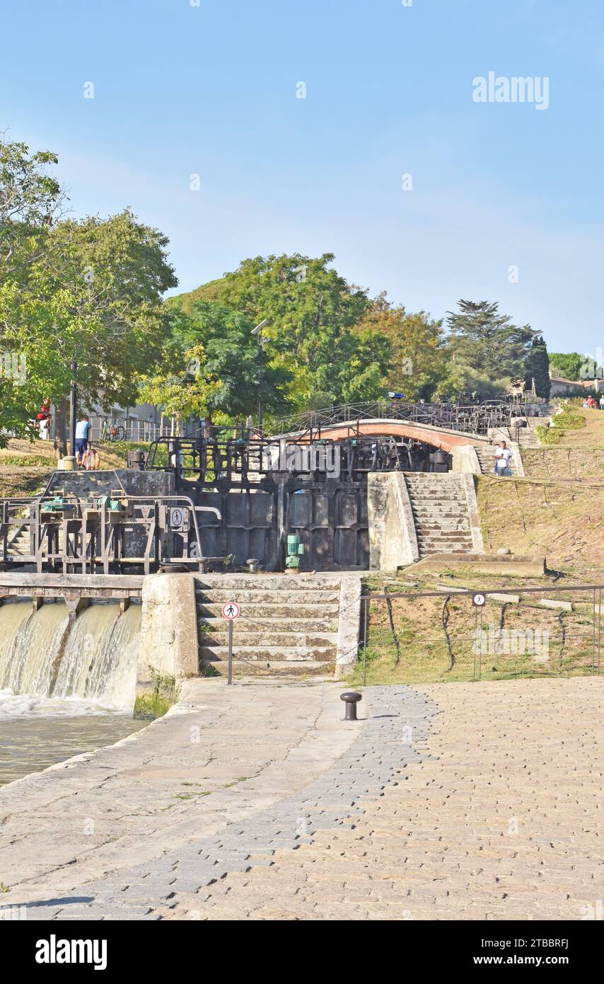 To the famous canal du midi locks hi-res stock photography and images ...
