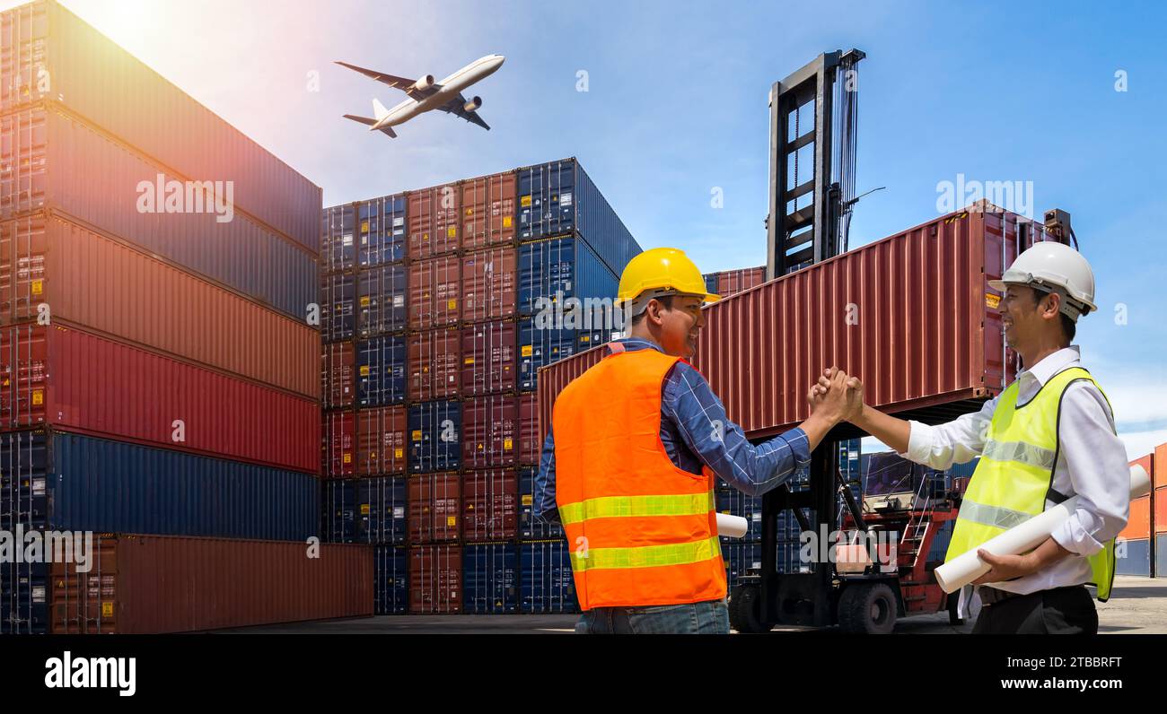 Container Cargo freight ship for Logistic Import Export Stock Photo - Alamy