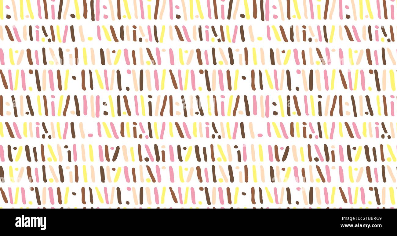 Small dash seamless pattern Dotted lines texture. Candi chocolate color ...