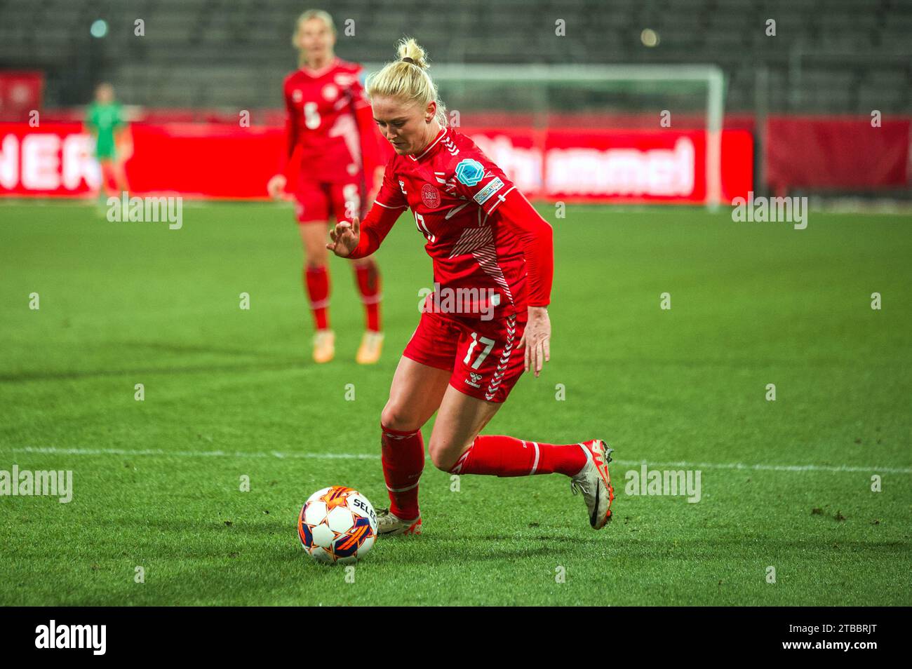 Viborg, Denmark. 05th Dec, 2023. Rikke Marie Madsen (17) of Denmark ...