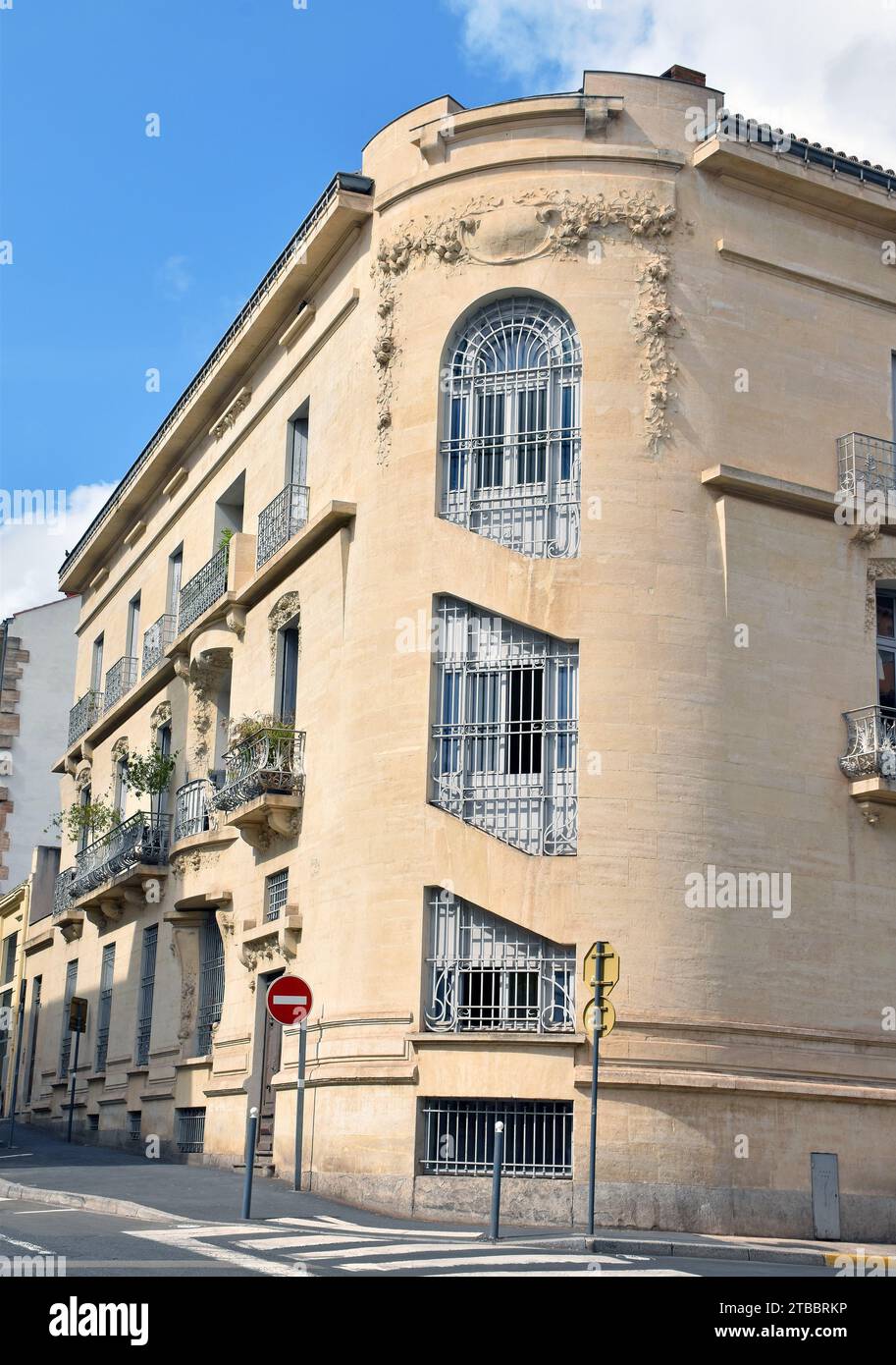 Stunning, small, Art Nouveau Style, apartment building, Béziers, France ...