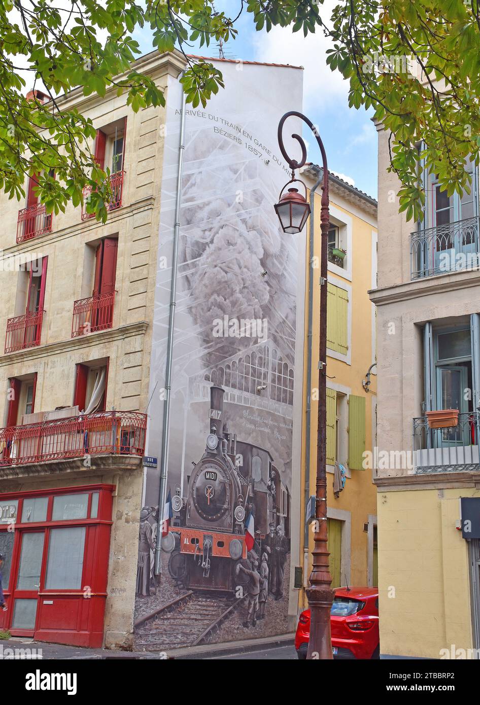 A beautiful four-storey high mural commemorating the arrival of the ...