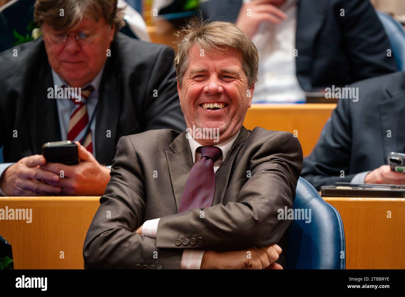 DEN HAAG, NETHERLANDS - DECEMBER 5: Martin Bosma (PVV) laughing during ...