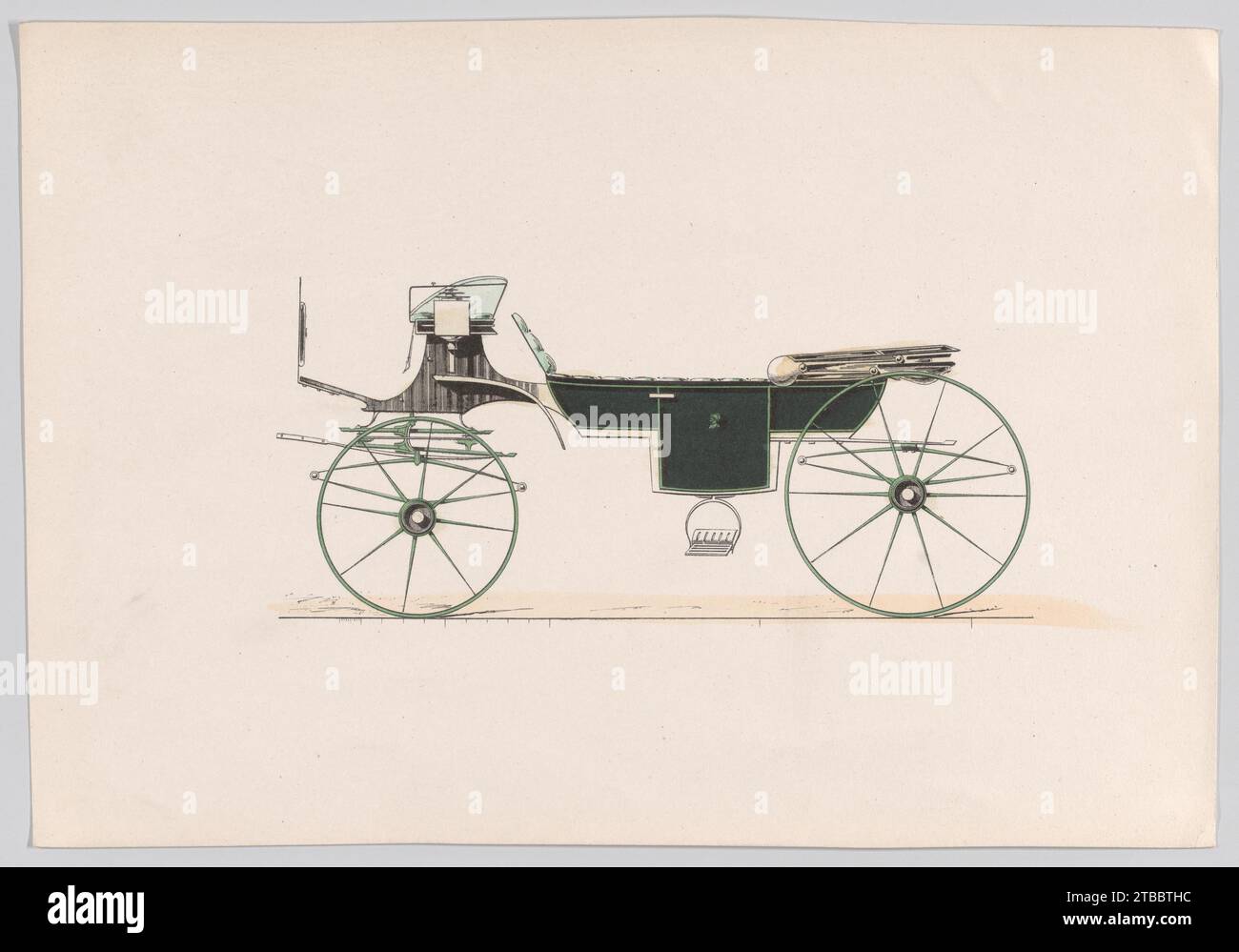 Design for Vis-A-Vis Carriage 1923 by Anonymous, French, 19th century ...