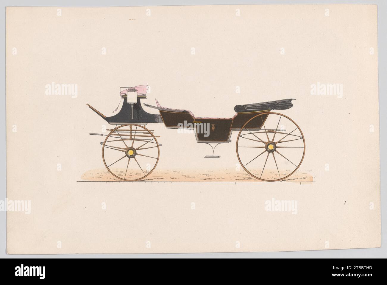 Design for Vis-A-Vis Carriage 1923 by Anonymous, French, 19th century ...