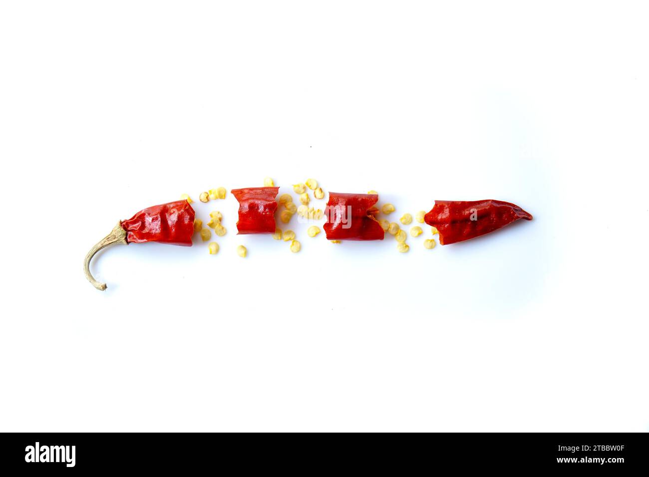 Dry red chilly it make so hot and spicy Stock Photo - Alamy