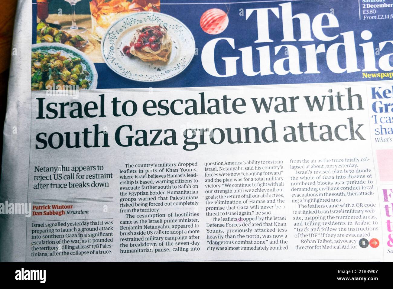 'Israel to escalate war with south Gaza ground attack' Guardian ...