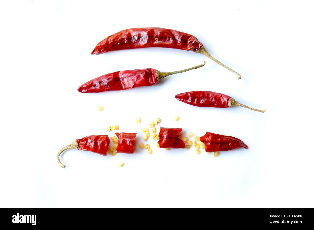 Dry red hot pepper Cut Out Stock Images & Pictures - Alamy