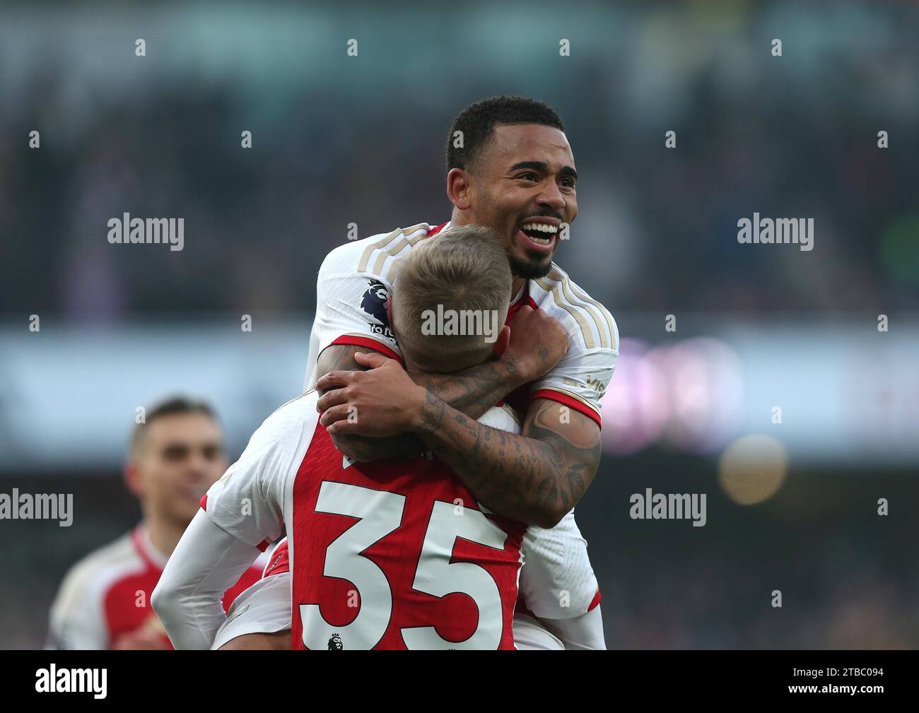 GOAL 2-0, Gabriel Jesus of Arsenal celebration after Martin Odegaard of ...