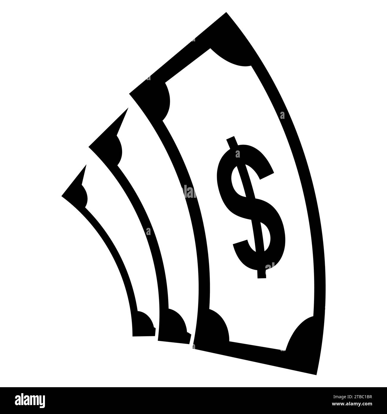 Fast money, speed pack dollars bills, cartoon logo fast bill Stock ...