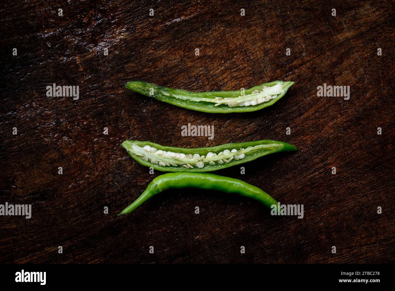 Green chilly is natures gift and hence it spicy Stock Photo - Alamy