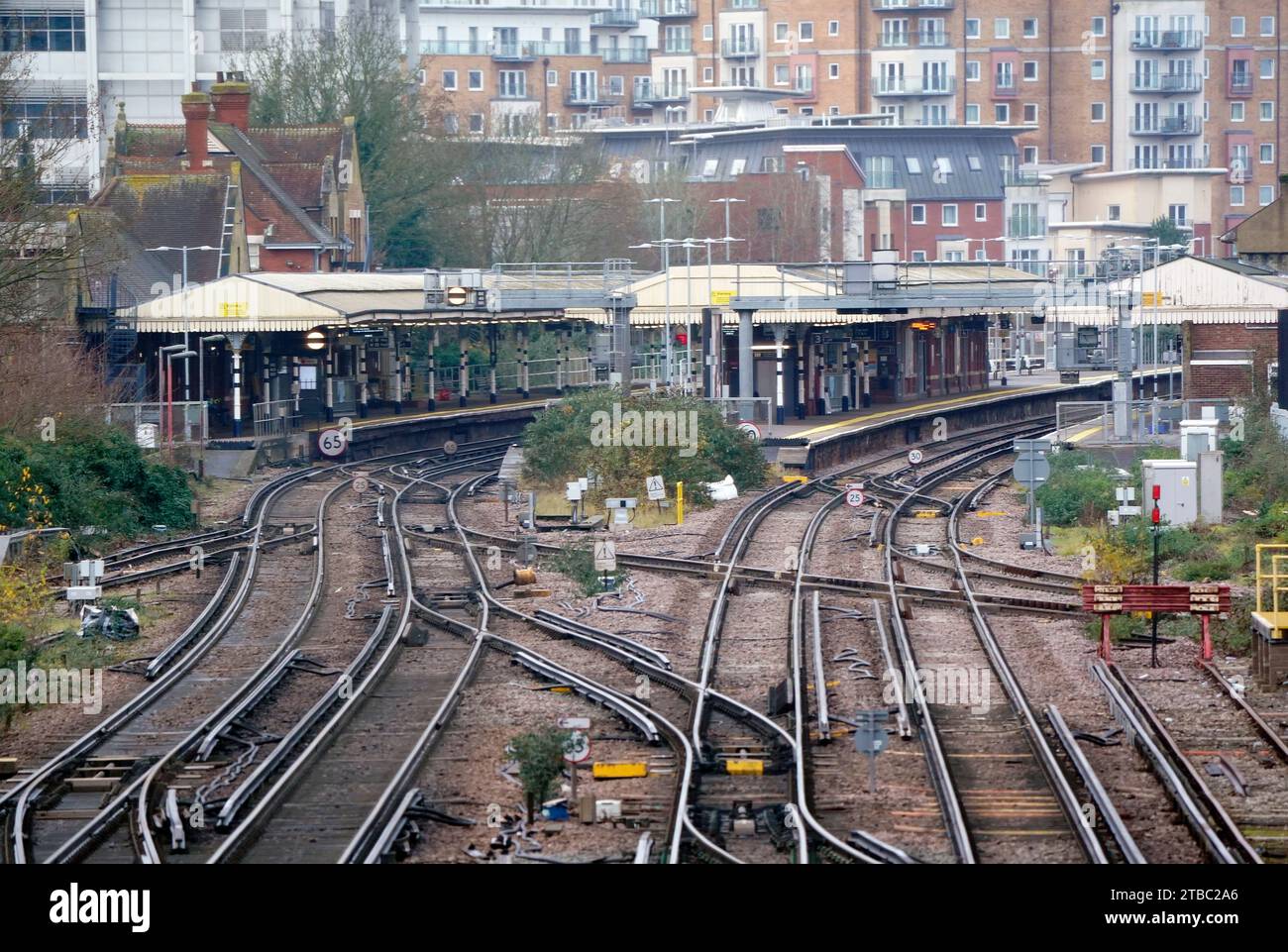A view of Basingstoke Railway station in Hampshire. Some of the busiest ...