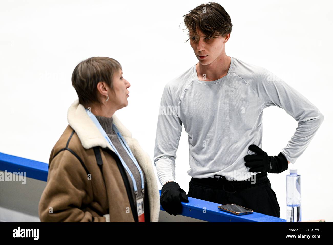 Beijing, China. 06th Dec, 2023. Daniel MARTYNOV (USA), during Junior Men Practice, at the ISU ...