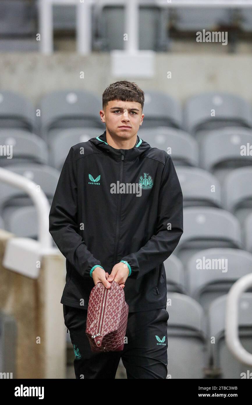 Lewis Miley of Newcastle - Newcastle United v Manchester United ...