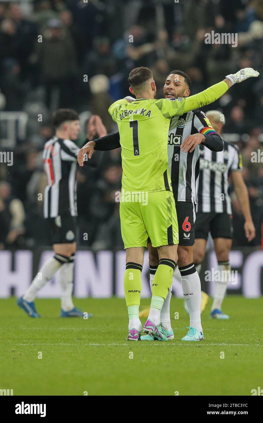Martin Dubravka of Newcastle and Jamaal Lascelles of Newcastle ...