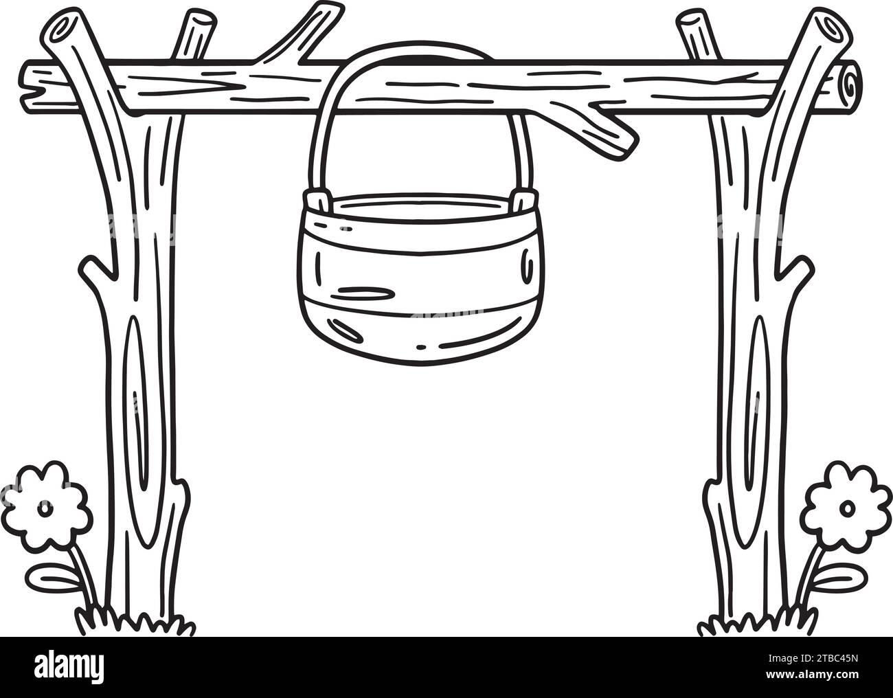 Hanging cooking pot Stock Vector Images - Alamy