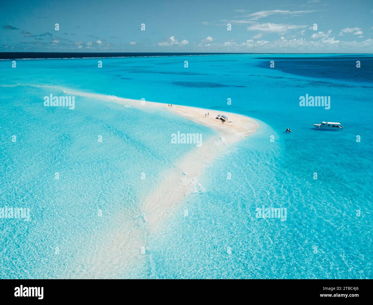 Landscape seascape aerial view over Maldives Male atoll sandbank island ...