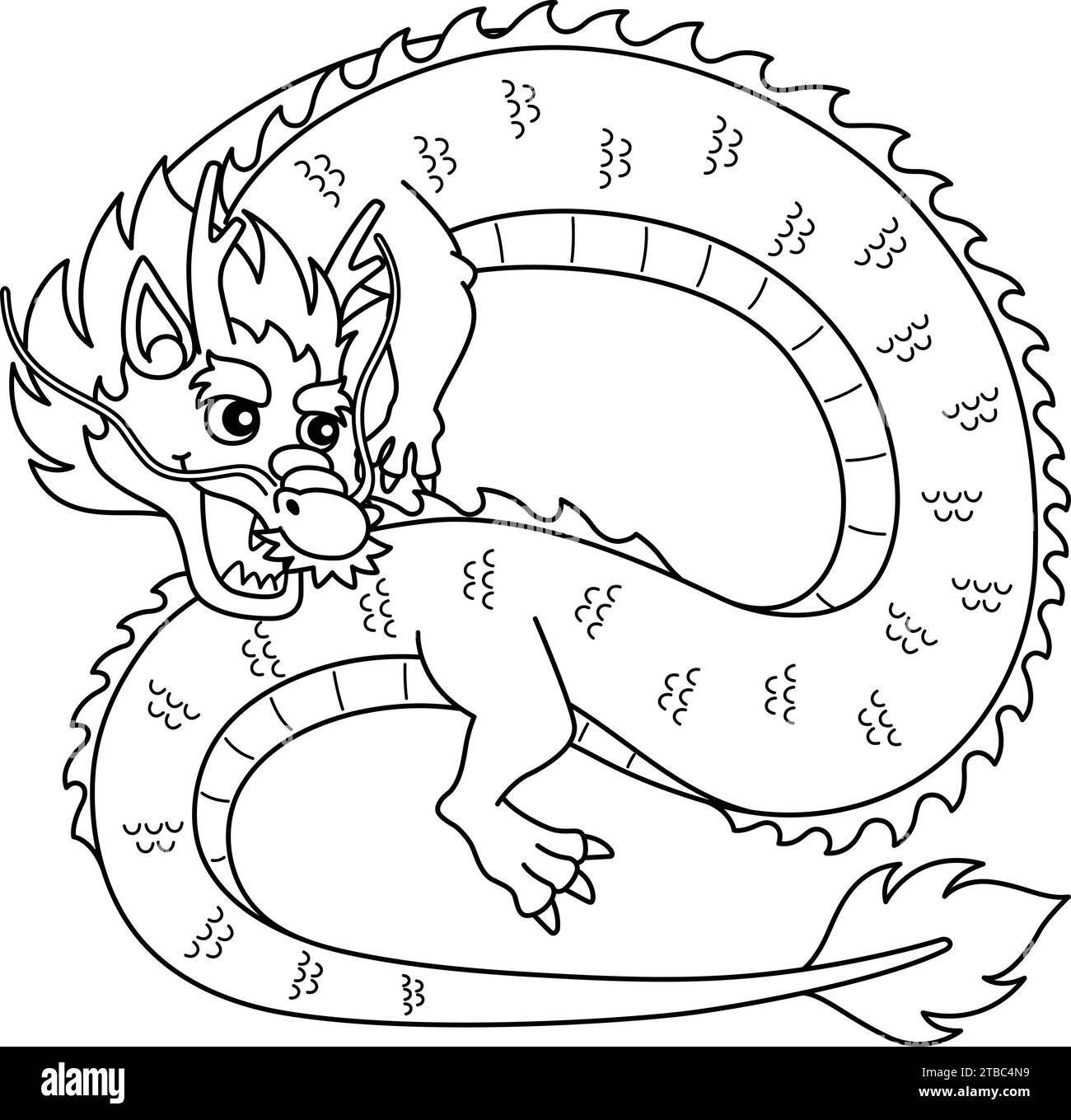 Year of the Dragon Dancing Dragon Isolated Stock Vector Image & Art - Alamy