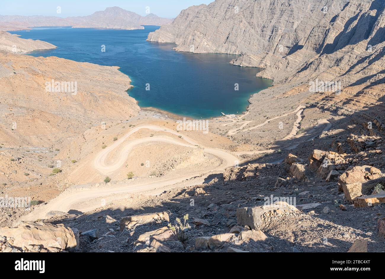 Khor Najd - Khawr Najd lagoon, Musandam, Oman Stock Photo - Alamy