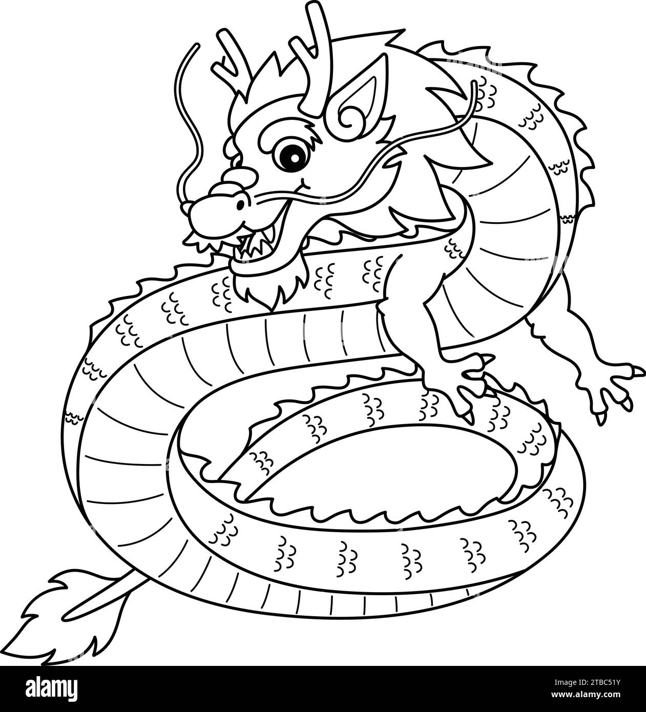 Year of the Dragon Dancing Dragon Isolated Stock Vector Image & Art - Alamy