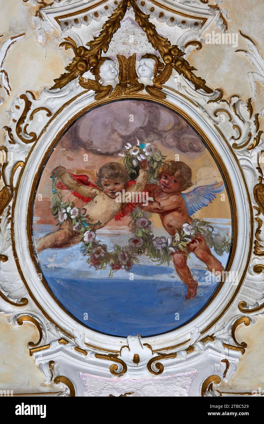 Putti - affresco - pittore bresciano del XVIII secolo - Bovegno (Bs ...