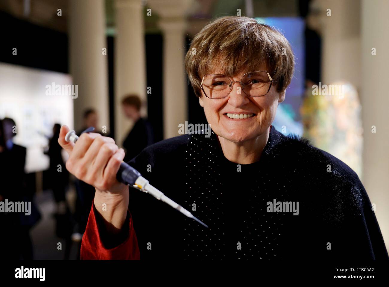 Stockholm, Sweden. 06th Dec, 2023. Nobel Prize laureate Katalin Karikó ...