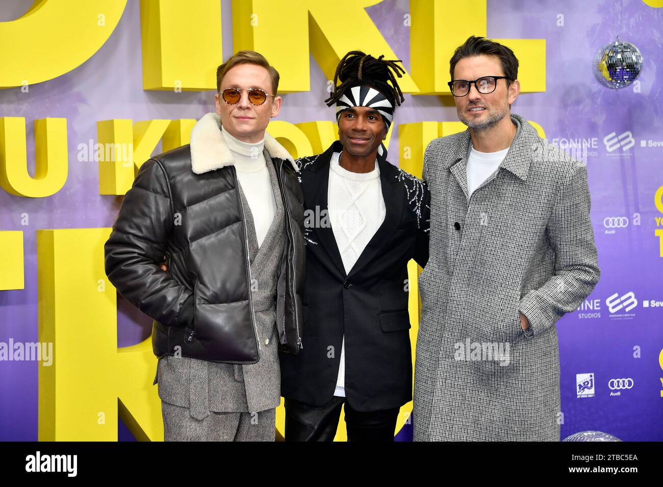 Matthias Schweighöfer, Fabrice Morvan und Simon Verhoeven bei der Premiere des Kinofilms 'Girl ...