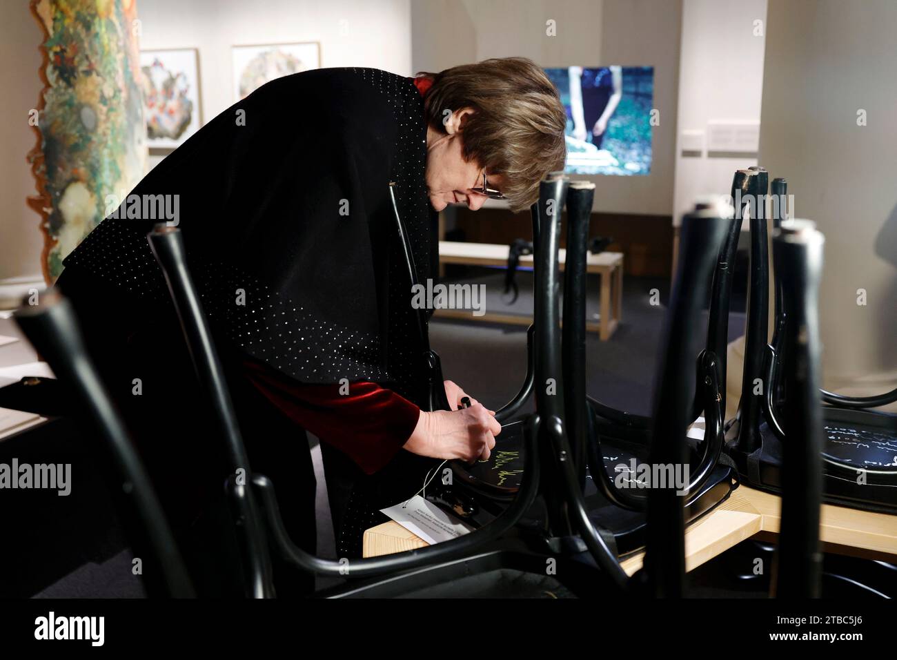 Stockholm, Sweden. 06th Dec, 2023. Nobel Prize laureate Katalin Karikó ...