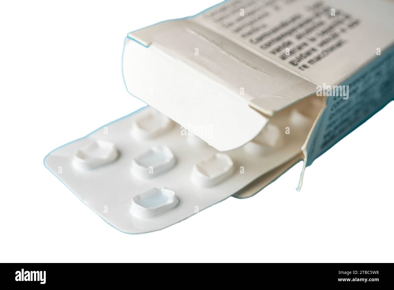 empty pill blister in a box with a transparent background Stock Photo ...