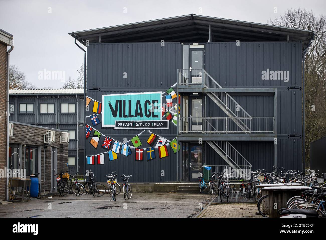 GRONINGEN - The student housing complex The Village on the Peizerweg ...