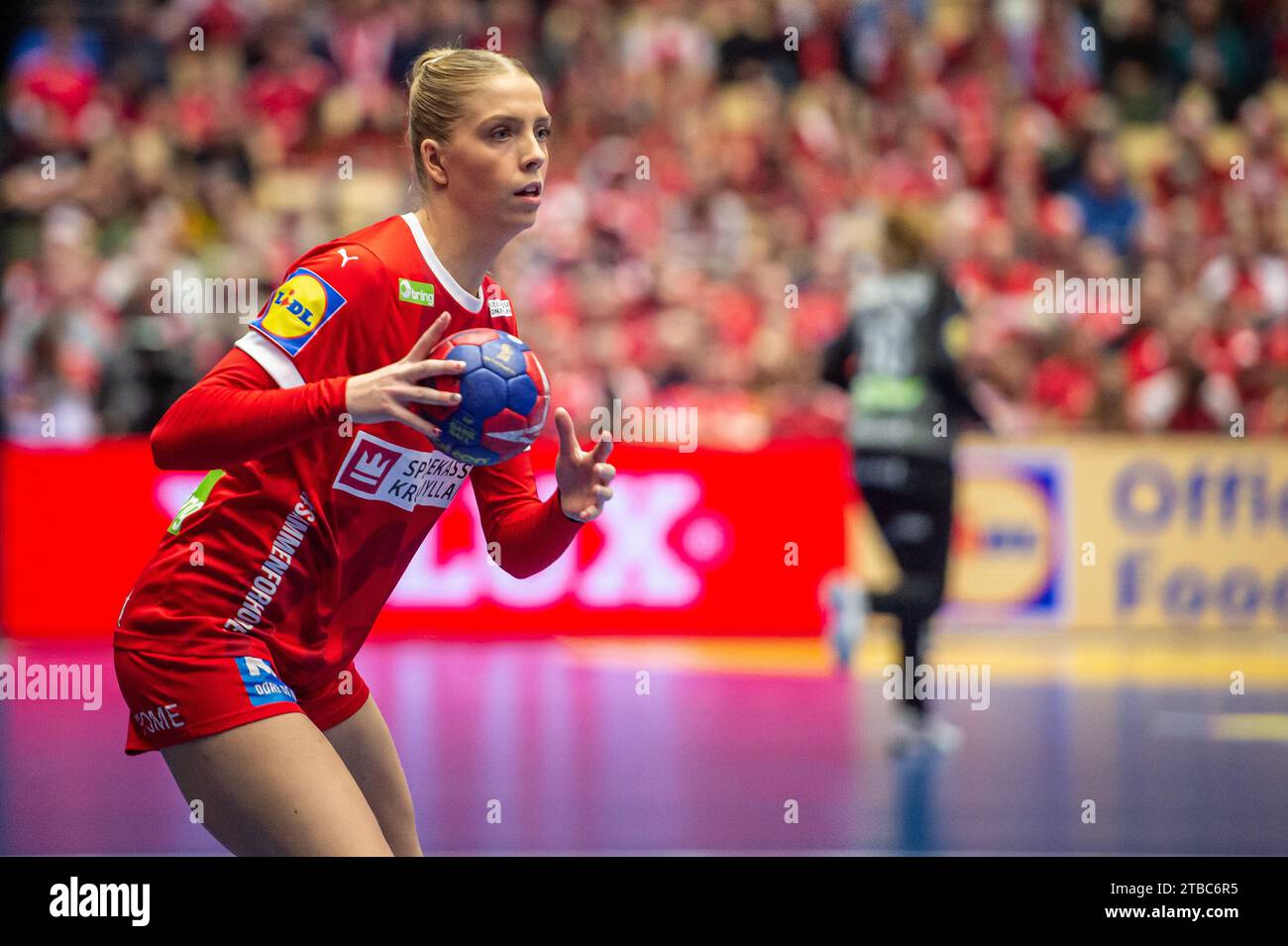 Herning, Denmark. 05th Dec, 2023. Julie Scaglione (45) of Denmark seen during the IHF World ...