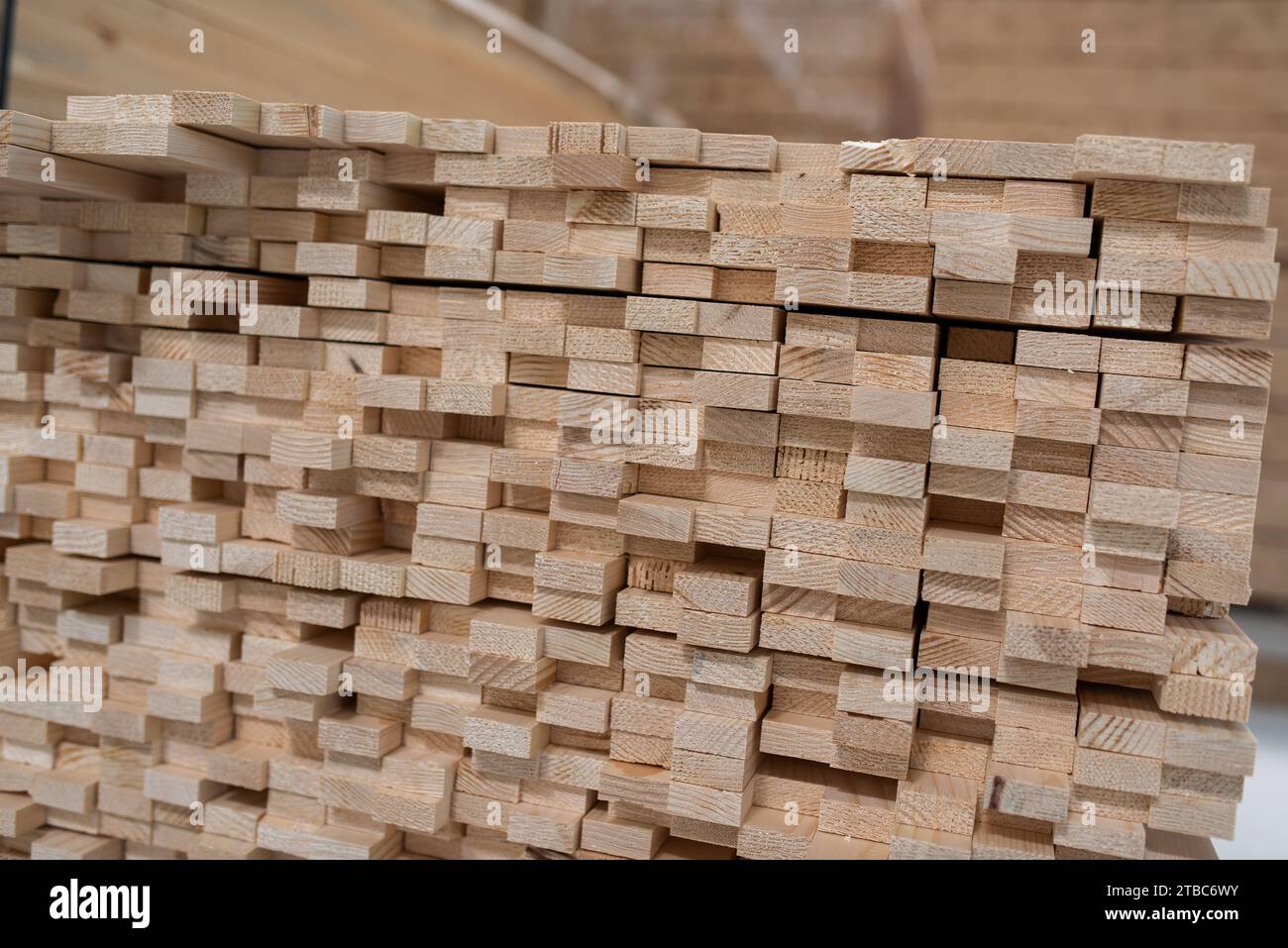 A vast warehouse in the forestry industry, showcasing a plethora of ...