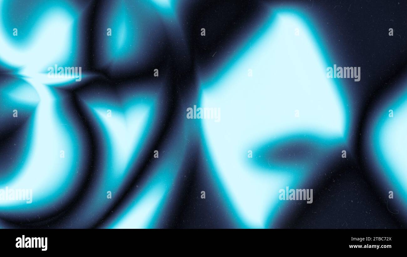 Blue and cyan color gradient grainy background. Illuminated spots on ...