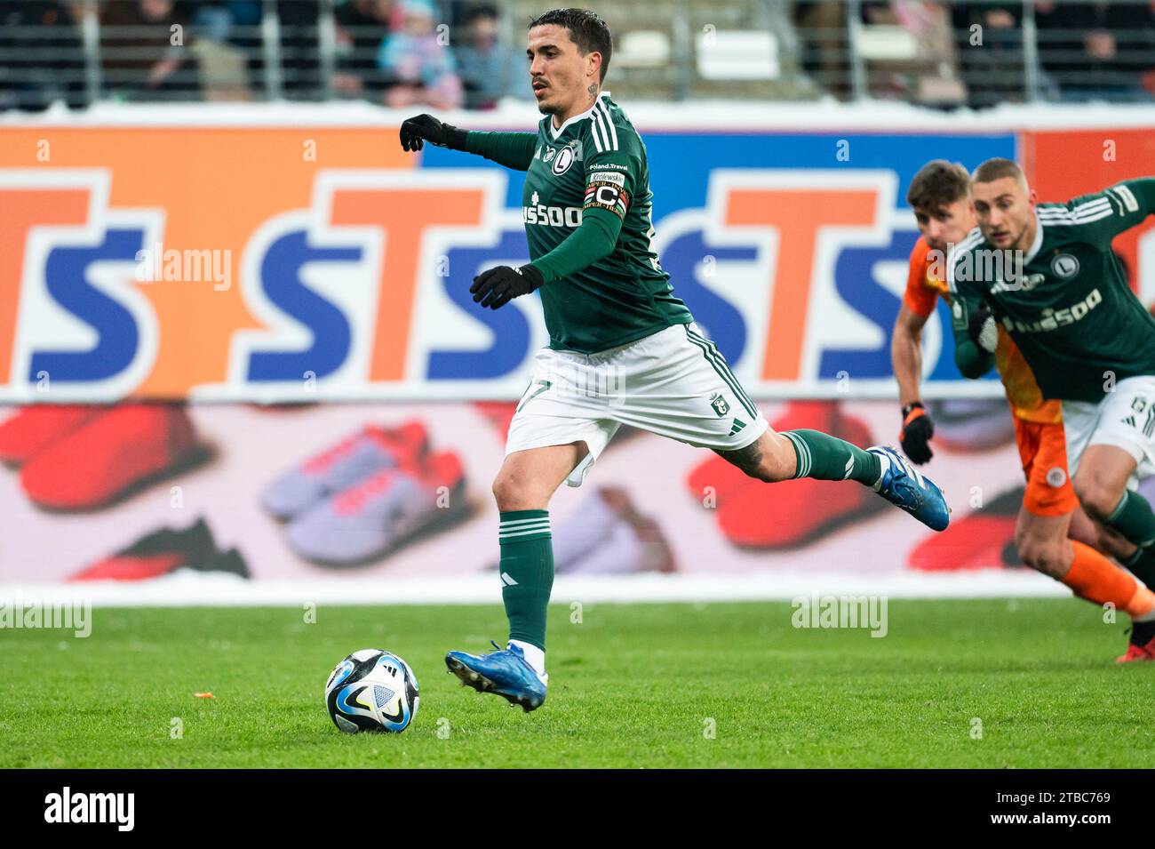 LUBIN, POLAND - DECEMBER 3, 2023: Football match Polish PKO Ekstraklasa ...