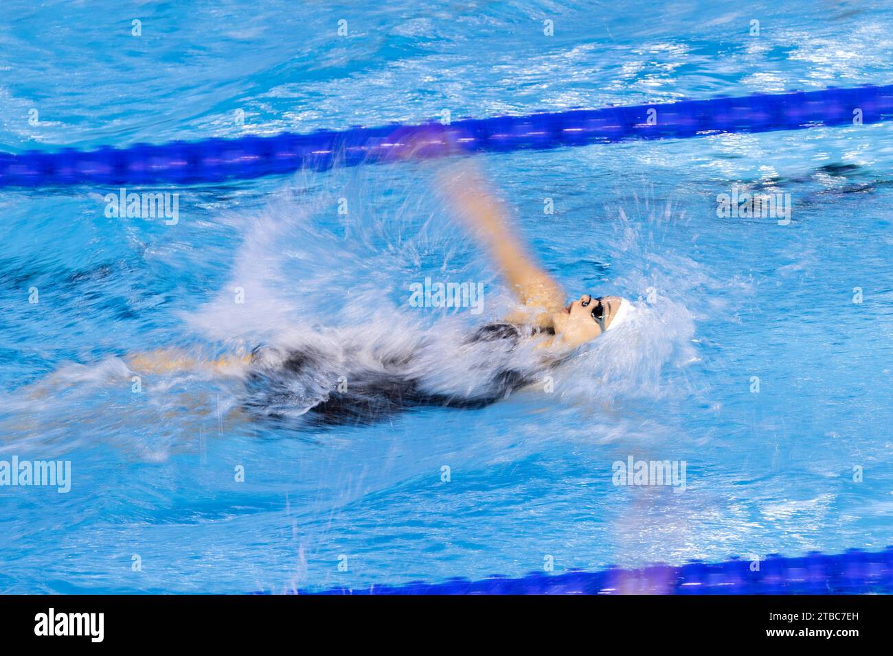 Rebelo Camila of Portugal during WomenÂ´s 200m Backstroke Heats at the ...