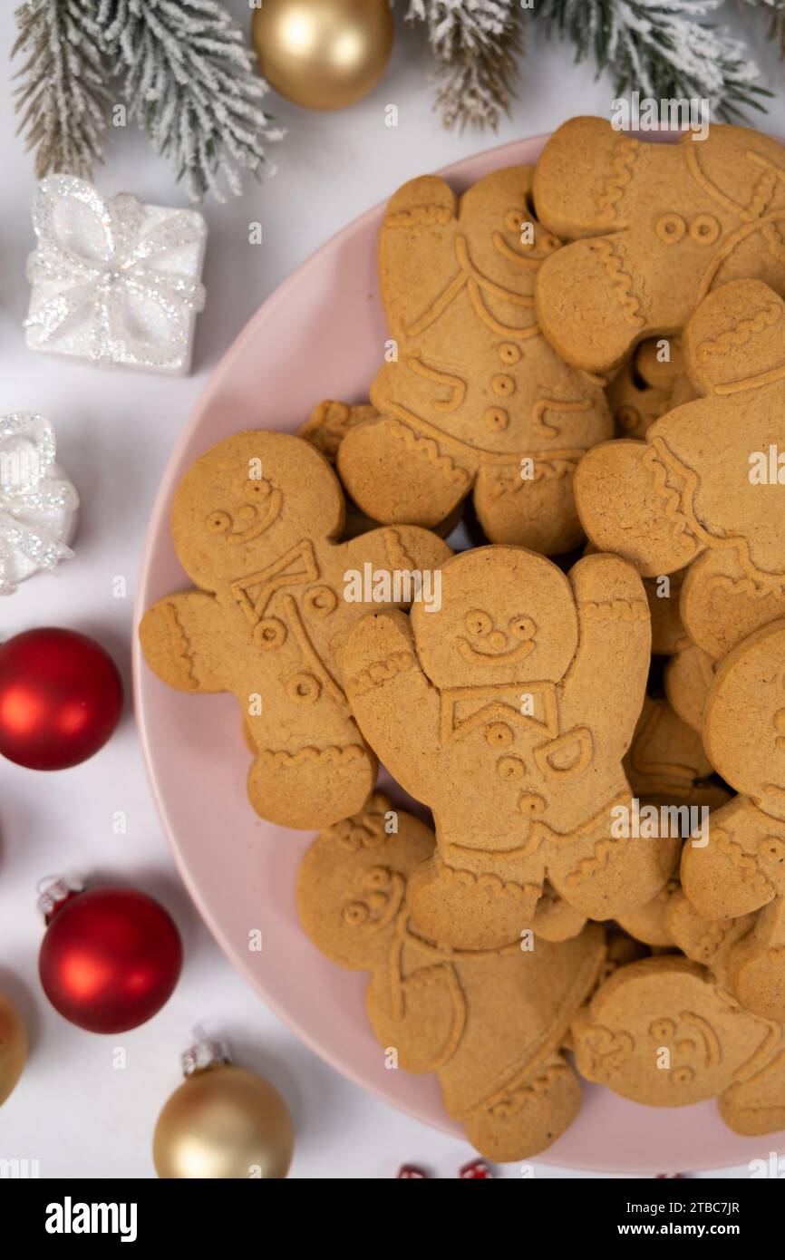 Making Traditional Gingerbread at Christmas Stock Photo - Alamy