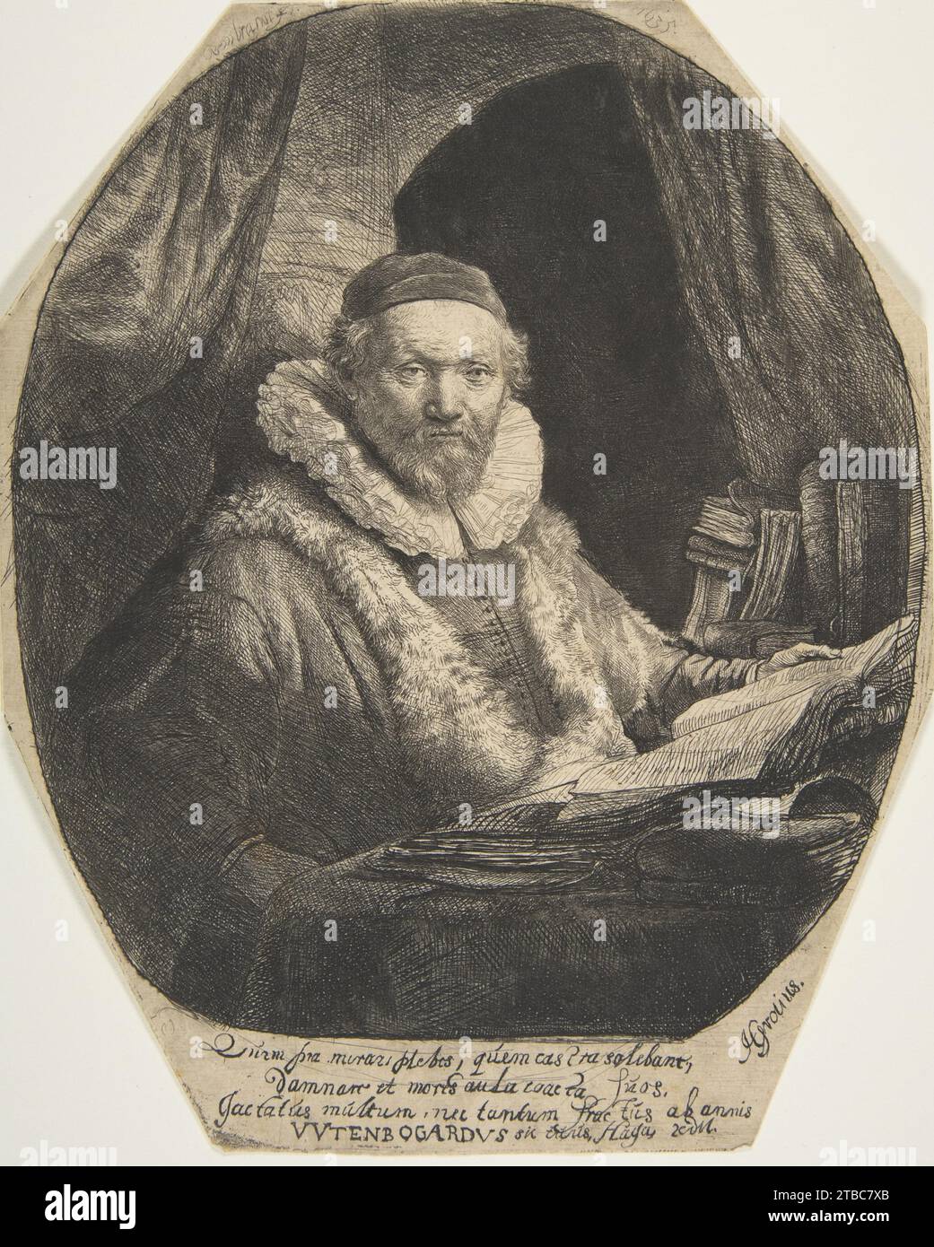 The Remonstrant Preacher Johannes Uytenbogaert 1917 by Rembrandt ...