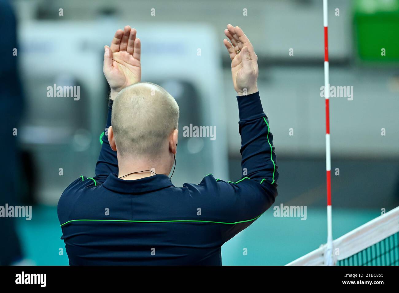 Volleyball net indoor court during hi-res stock photography and images ...