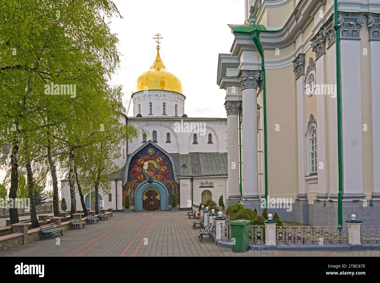 Holy Dormition Pochaev Lavra. Ukraine. Christian Orthodox architectural complex and monastery ...