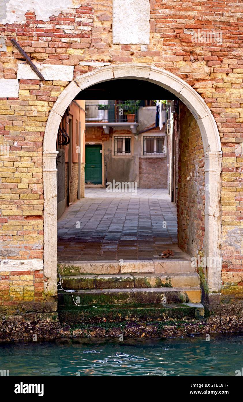 Doors in Venice. Architecture. Wooden door and window, building ...
