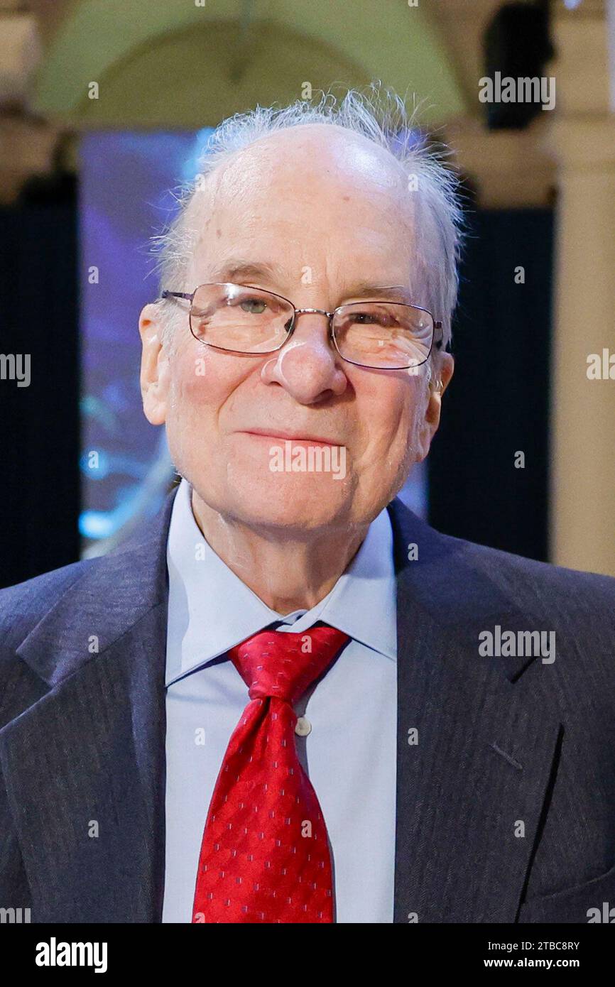 Stockholm, Sweden. 06th Dec, 2023. Nobel Prize laureate Louis E. Brus ...