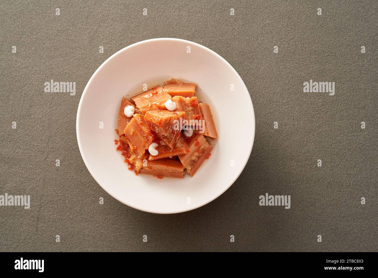 Steamed lotus root stuffed with glutinous rice hi-res stock photography ...