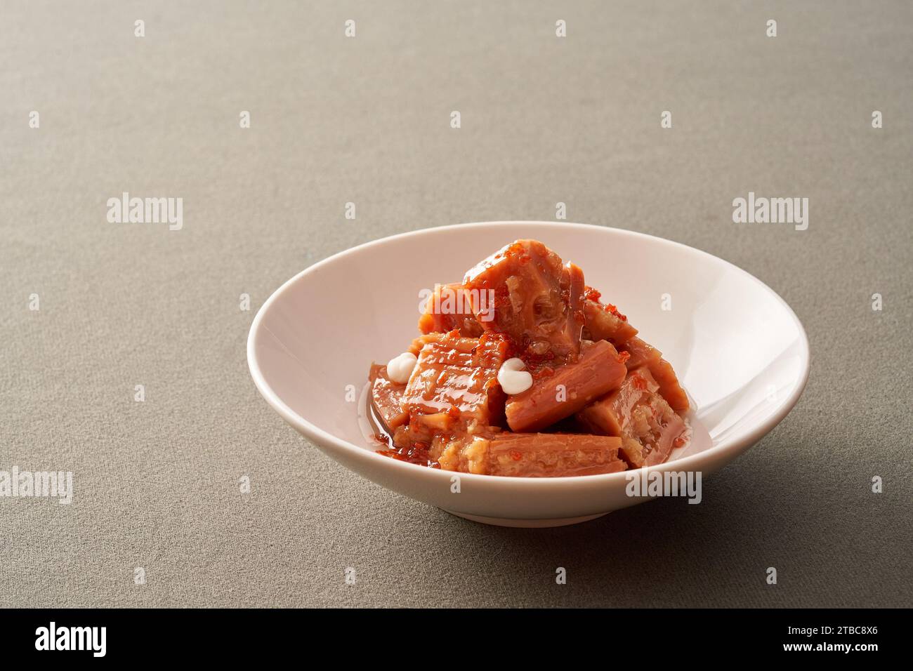 Steamed Lotus Root Stuffed with Glutinous Rice Stock Photo - Alamy