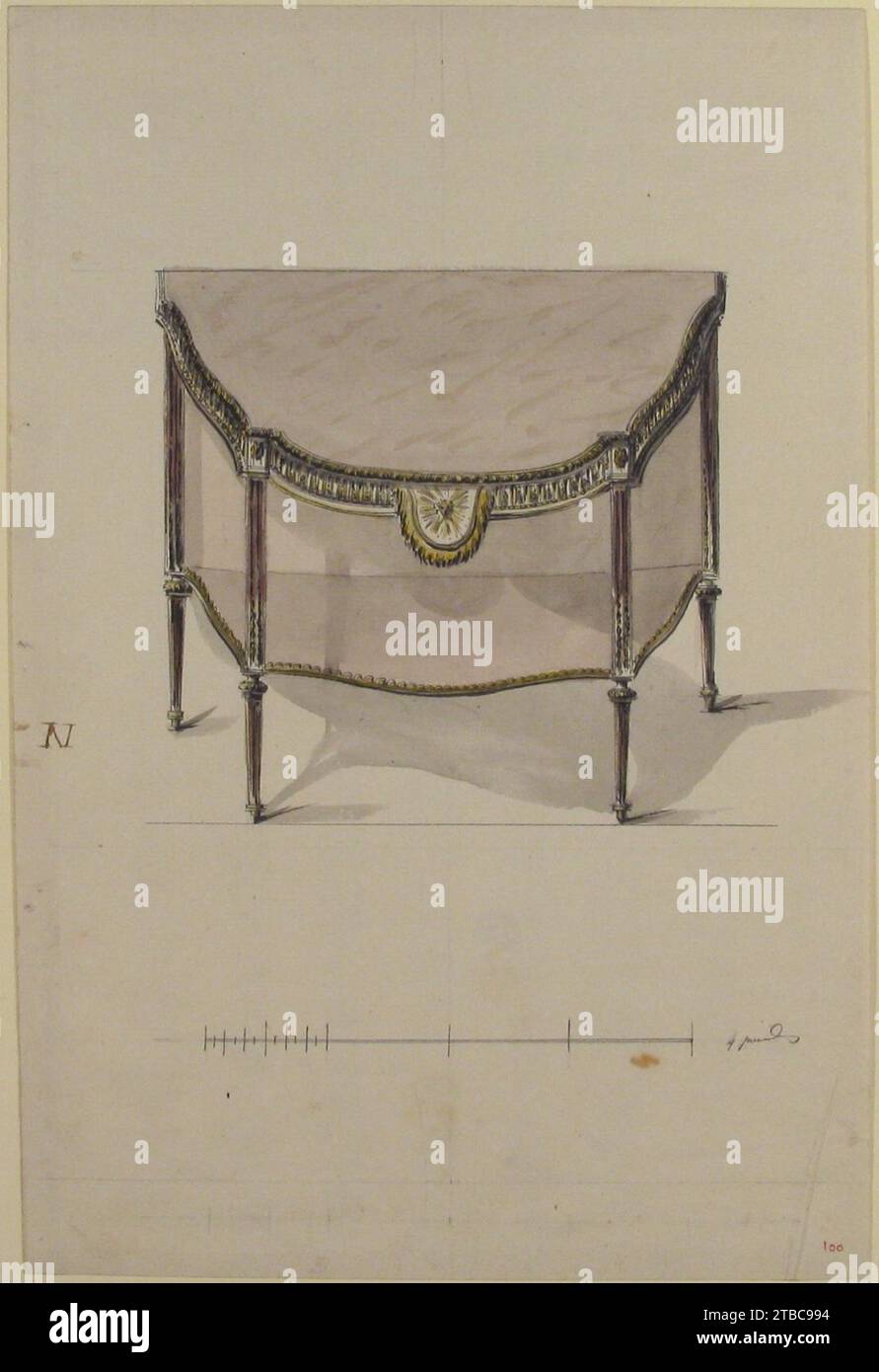 Design for a Console Table 1959 by Anonymous, French, 18th century ...